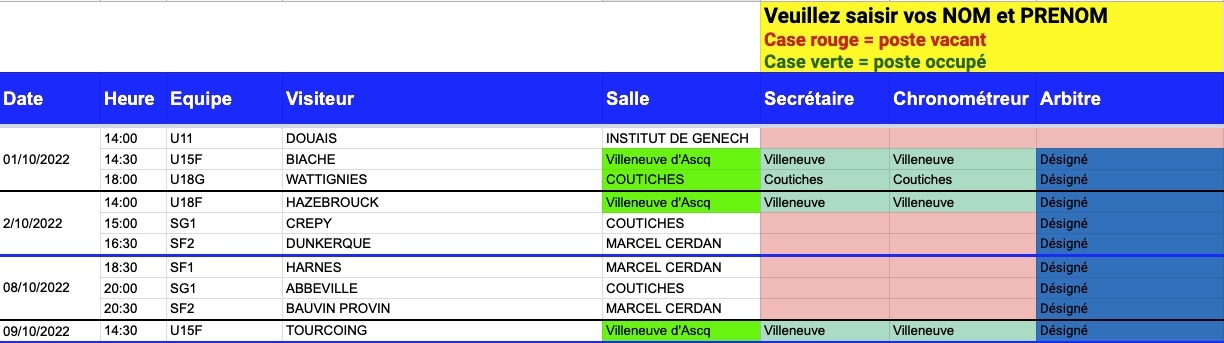 Pévèle Handball Club Cysoing Tables de Marque - Pévèle Handball Club ...
